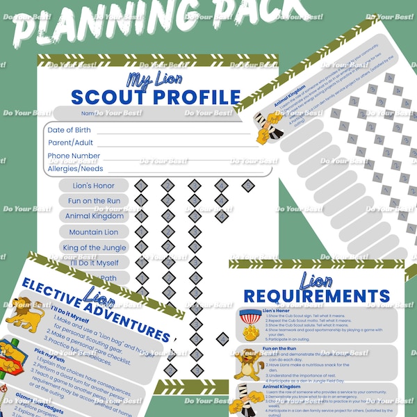 Cub Scout Printables - Etsy