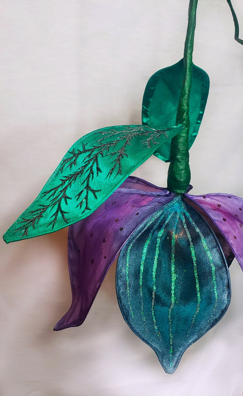 Faerie Lamp, Fairy Lantern, OOAK, Hand Made, Flower Lamp, Flower Light ...