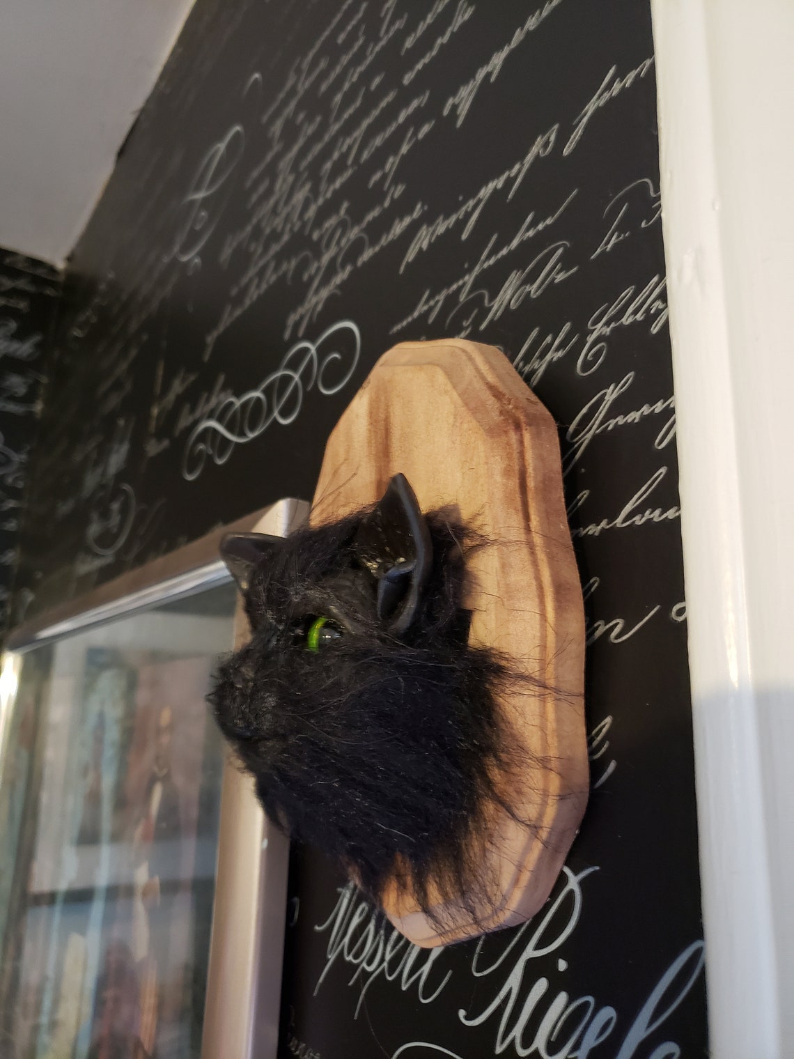 Faux Taxidermy Mounted Cat Heads | Etsy