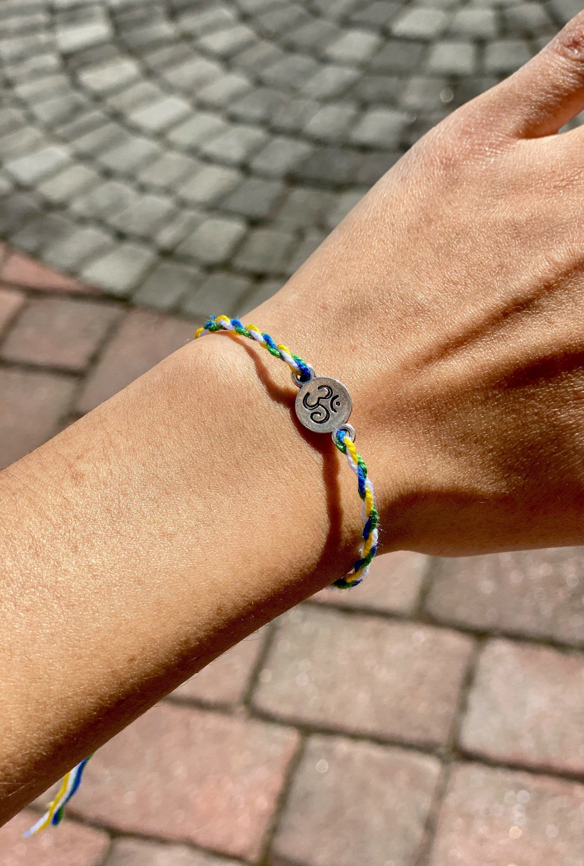 Rakhi for Raksha Bandhan Handmade, 4+ Ohm Rakhi, Ohm Bracelet, Om ...