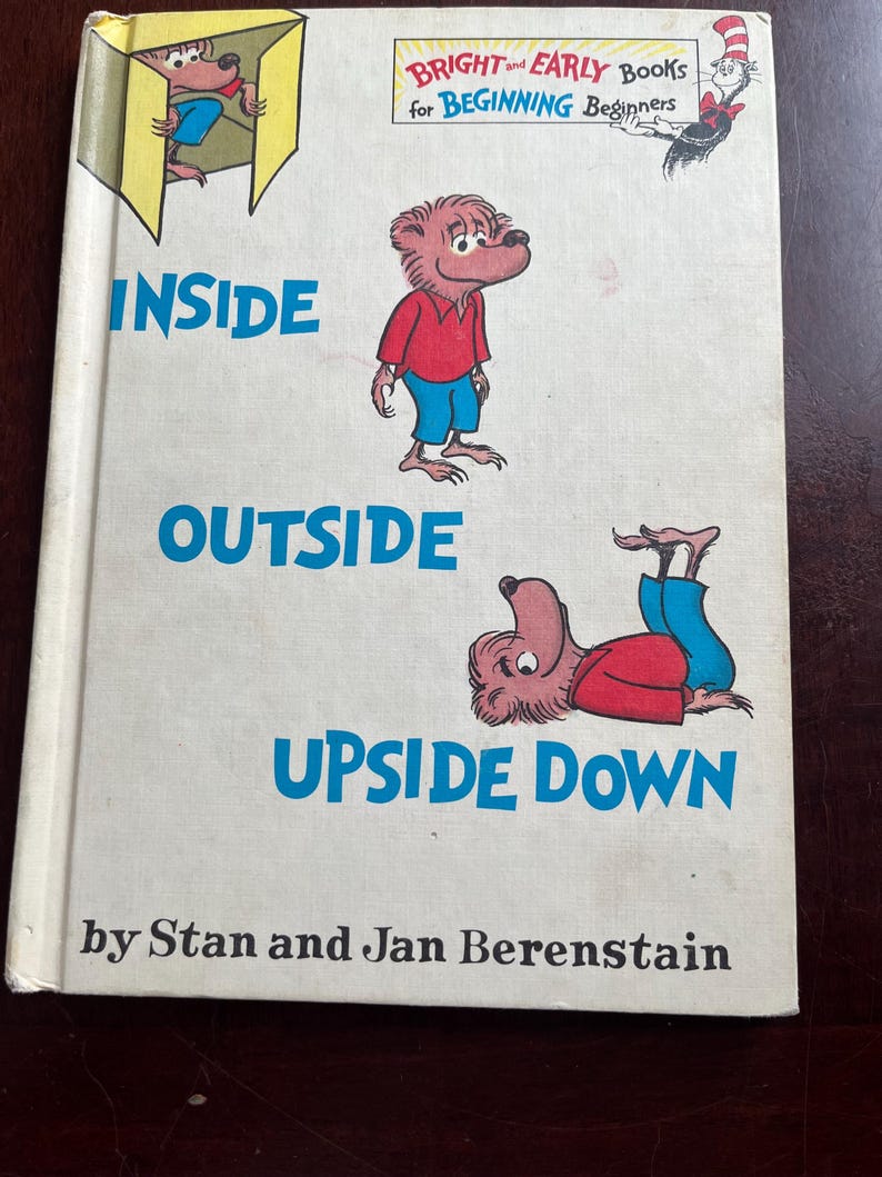 Stan and Jan Berenstain Book - Inside Outside Upside Down Vintage ...