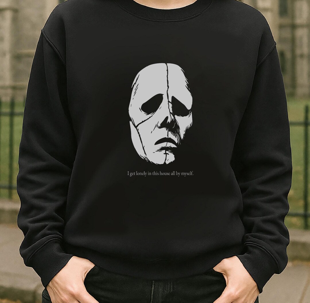 Ed Gein Inspired Horror Mask Sweatshirt, Dark Academia Gothic Crewneck ...