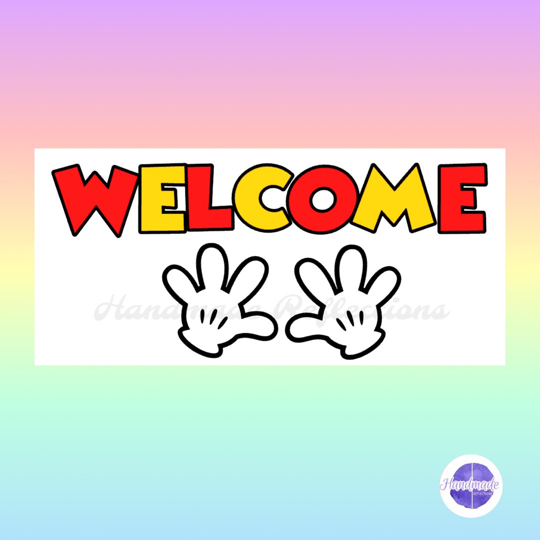 Mickey Mouse Inspired WELCOME Bulletin Board / Back to School ...