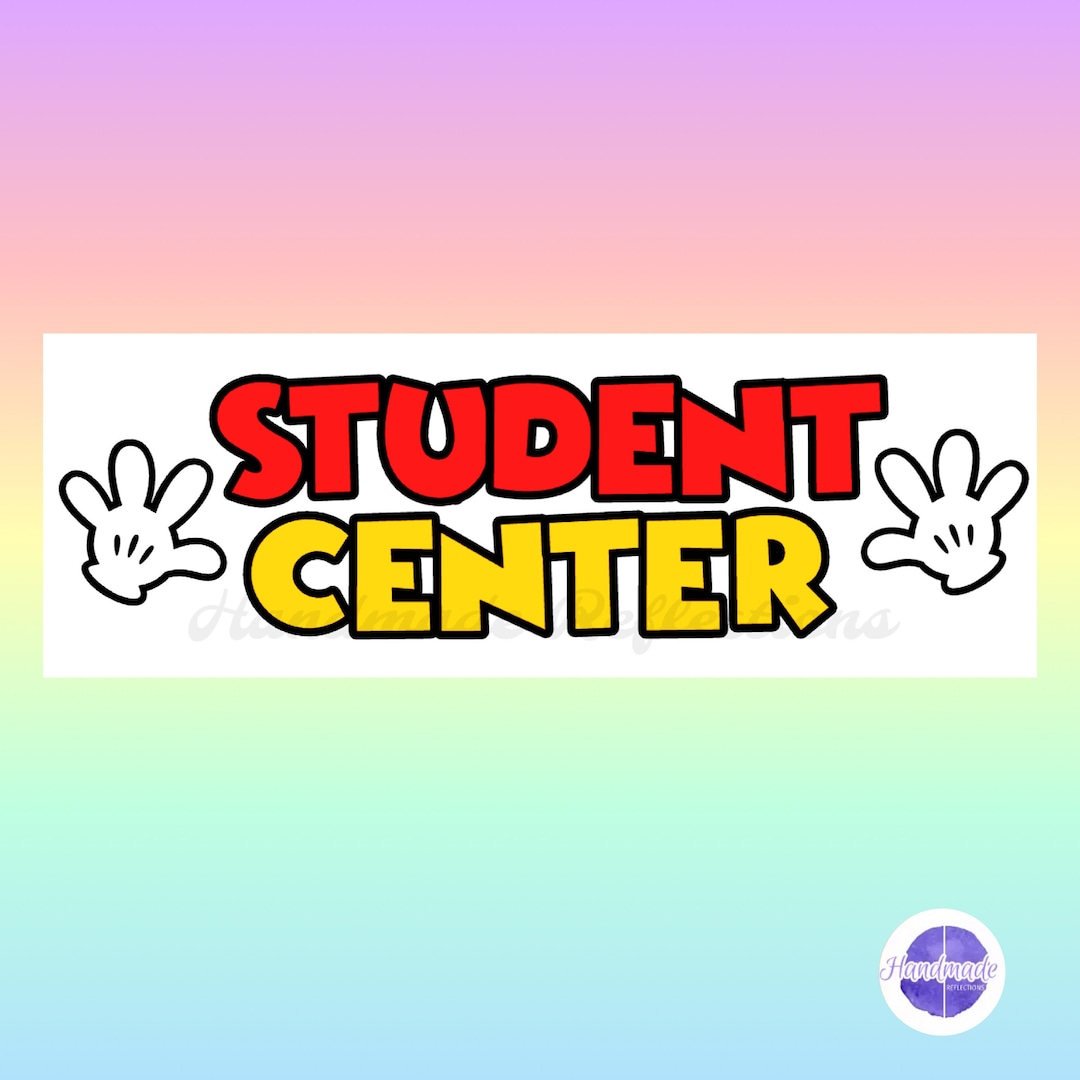 Mickey Mouse Inspired STUDENT CENTER Bulletin Board / Perfect for Back ...