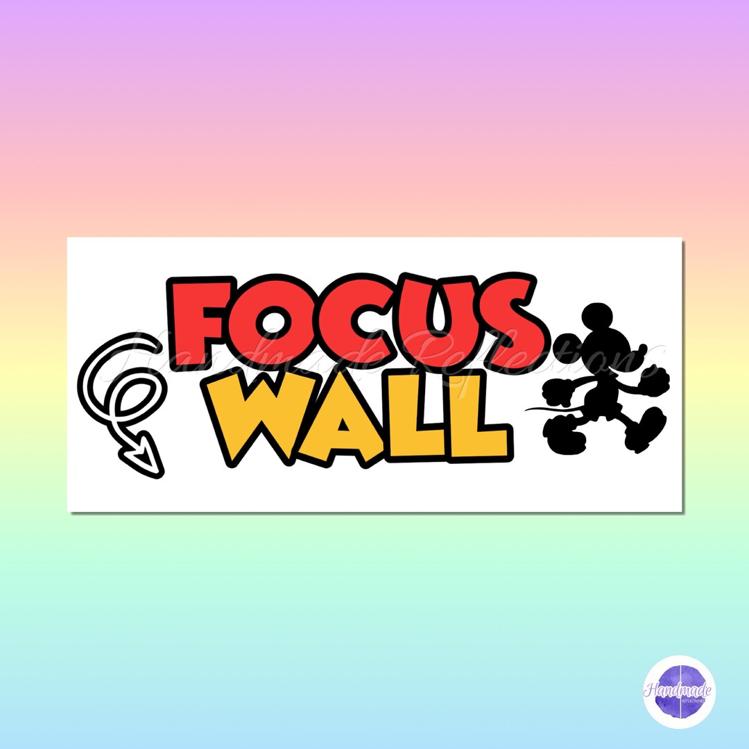 Mickey Mouse Inspired FOCUS WALL Bulletin Board / Perfect for Back to ...