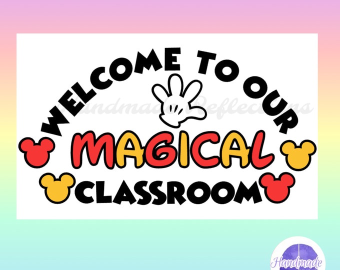 Mickey Mouse Inspired MAGICAL CLASSROOM Bulletin Board / Back to School ...