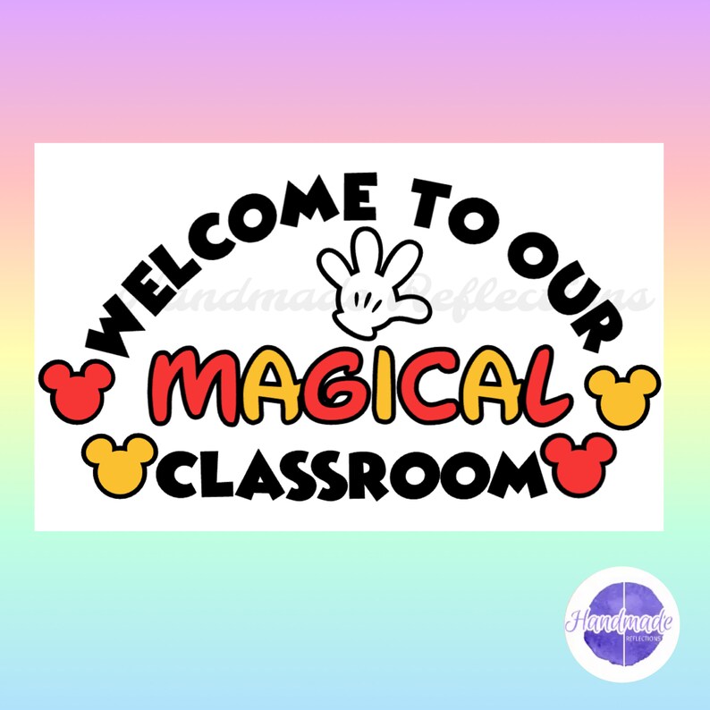 Mickey Mouse Inspired MAGICAL CLASSROOM Bulletin Board / Back to School ...