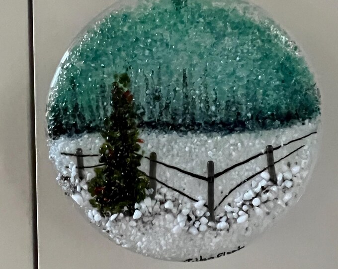 Fused Glass Ornament Scenes for Christmas or to Enjoy Year Round ...
