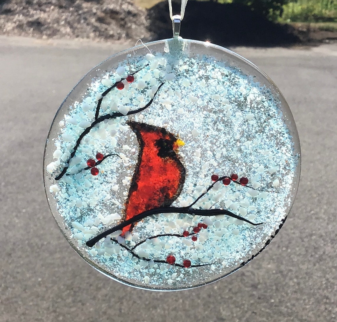 Fused Glass Ornament Scenes for Christmas or to Enjoy Year Round ...