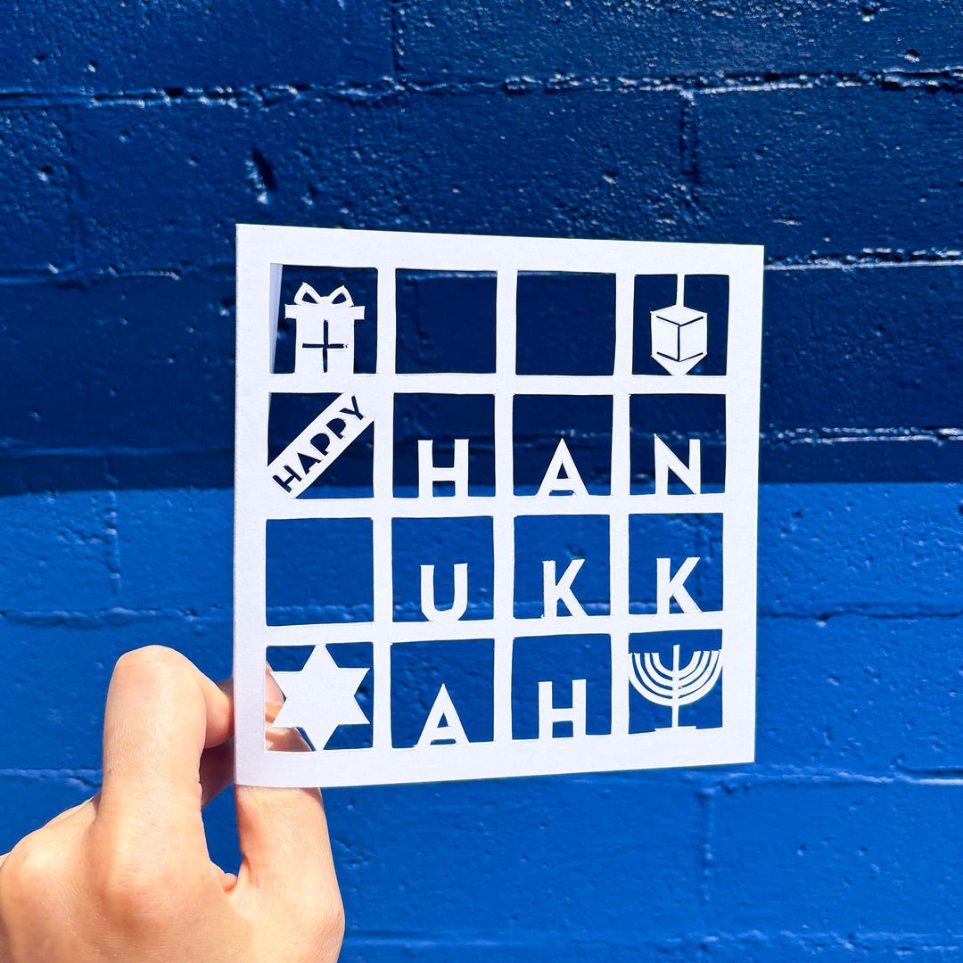 Jewish Greeting Card, Happy Chanukah, Holiday Gift, for Friend, Jewish ...