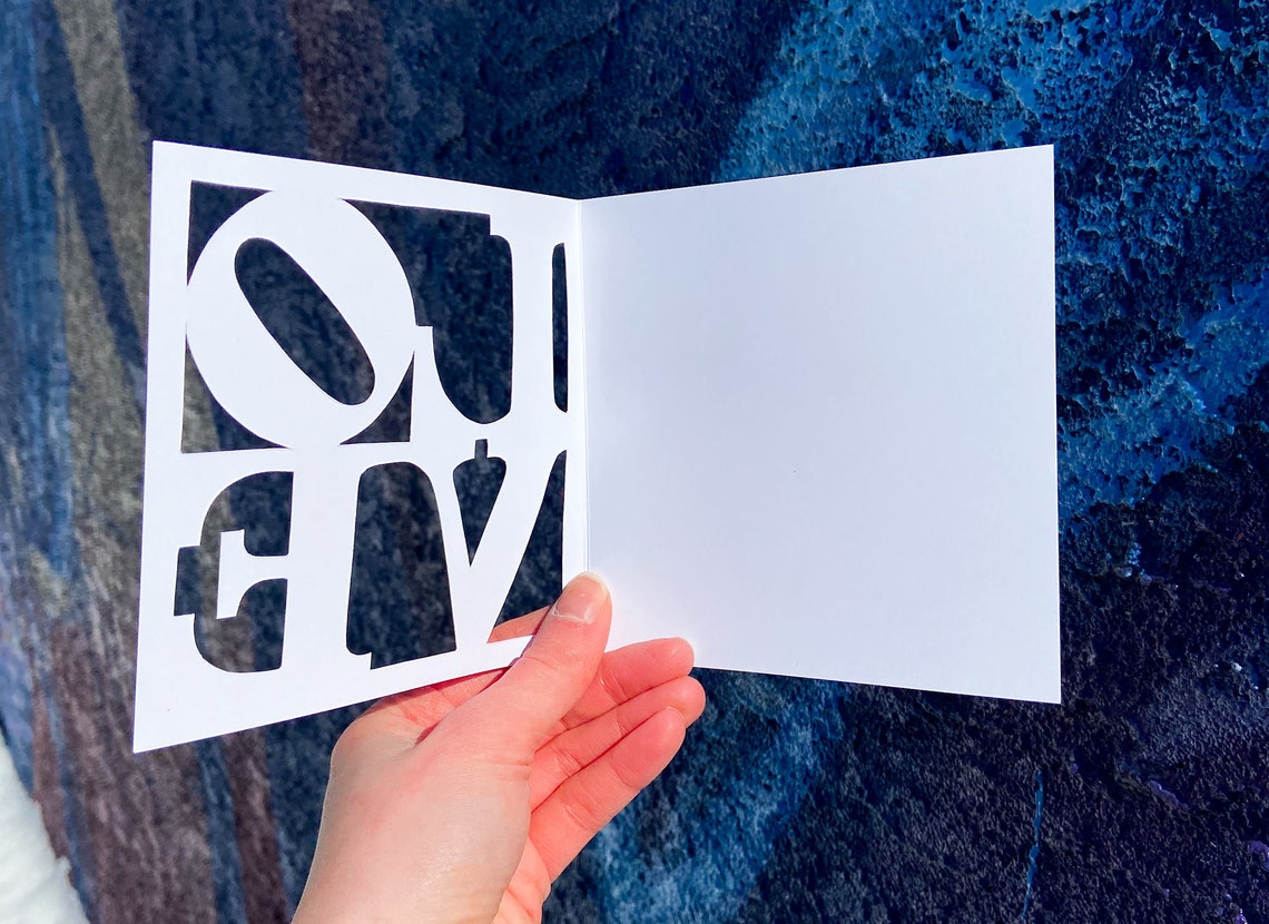 Hand Cut Love Card - Etsy