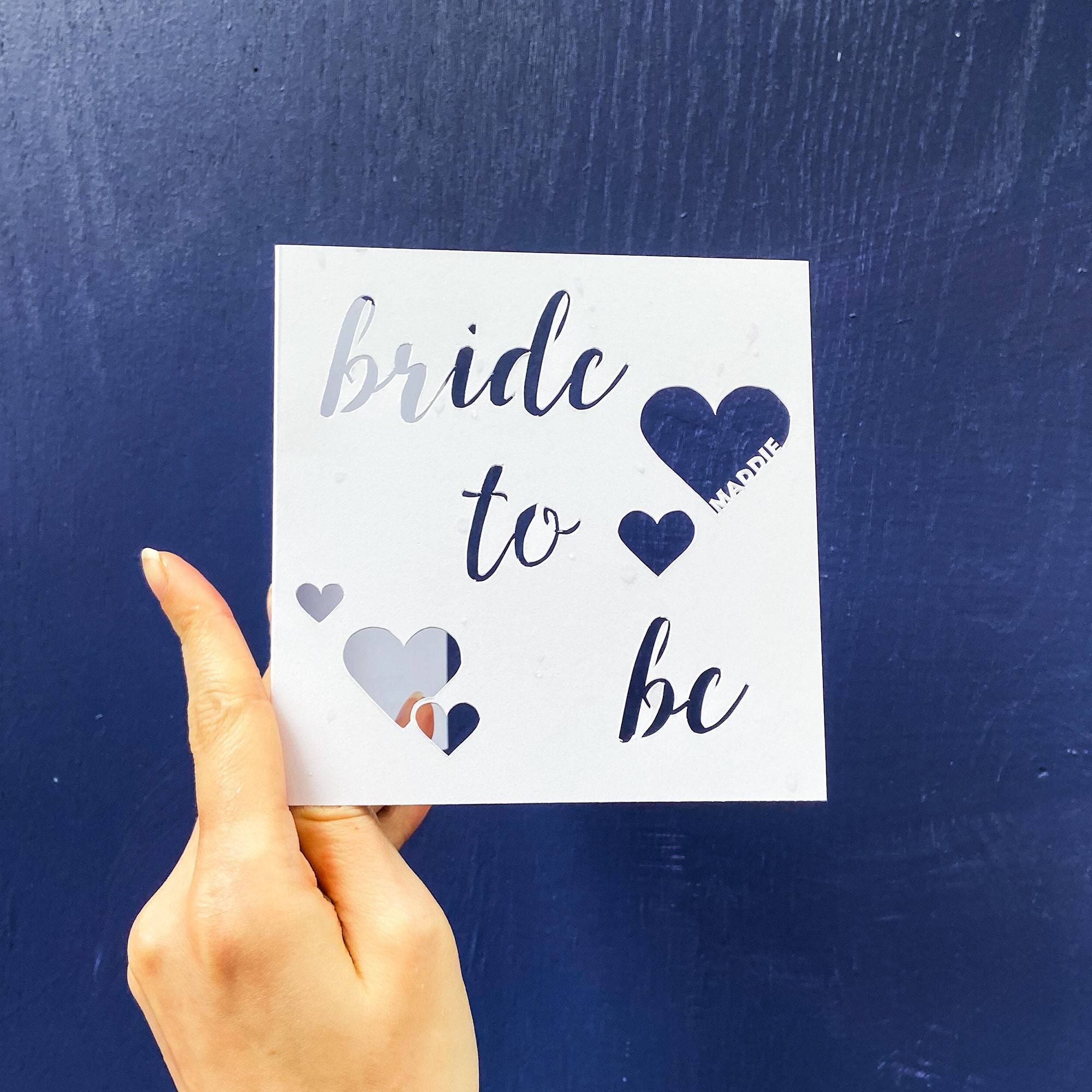 Custom Bridal Shower Card for Bride, Wedding Shower Card, Bridal Shower ...