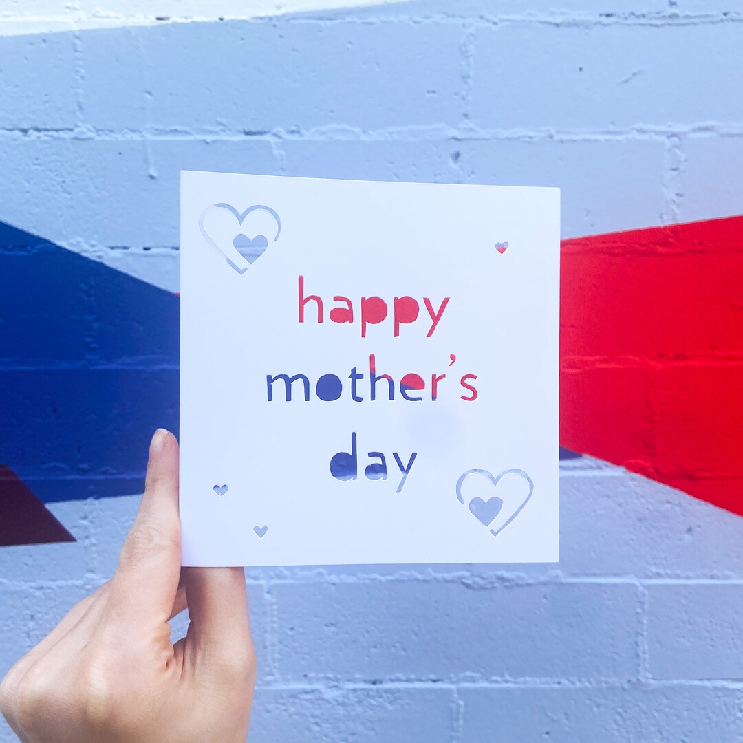 Greeting Card for Mom, Happy Mother's Day, Handmade, Heart Card, Gift ...