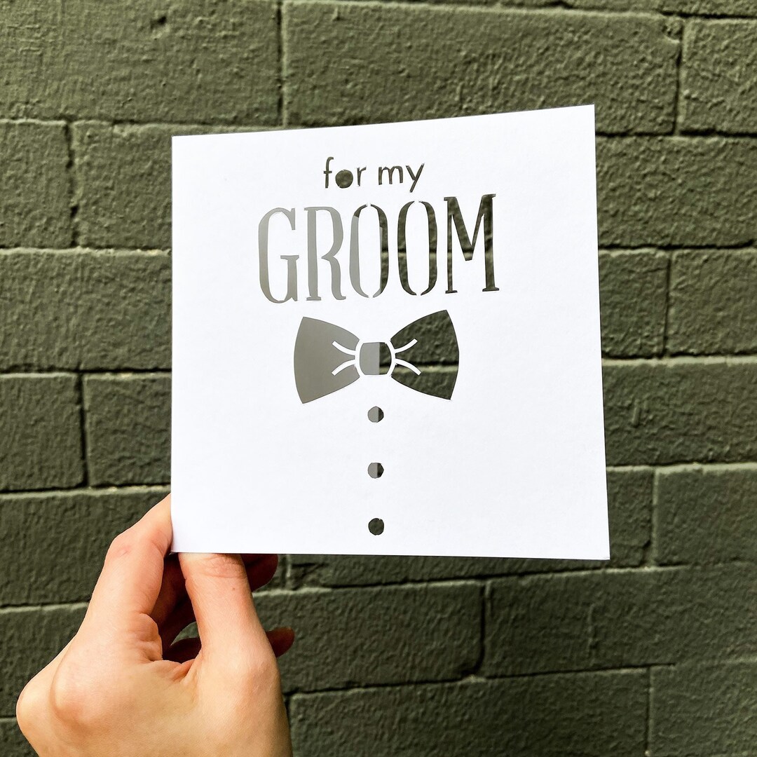 For My Groom Card, Bride to Groom Card, Wedding Day Card, Groom to ...