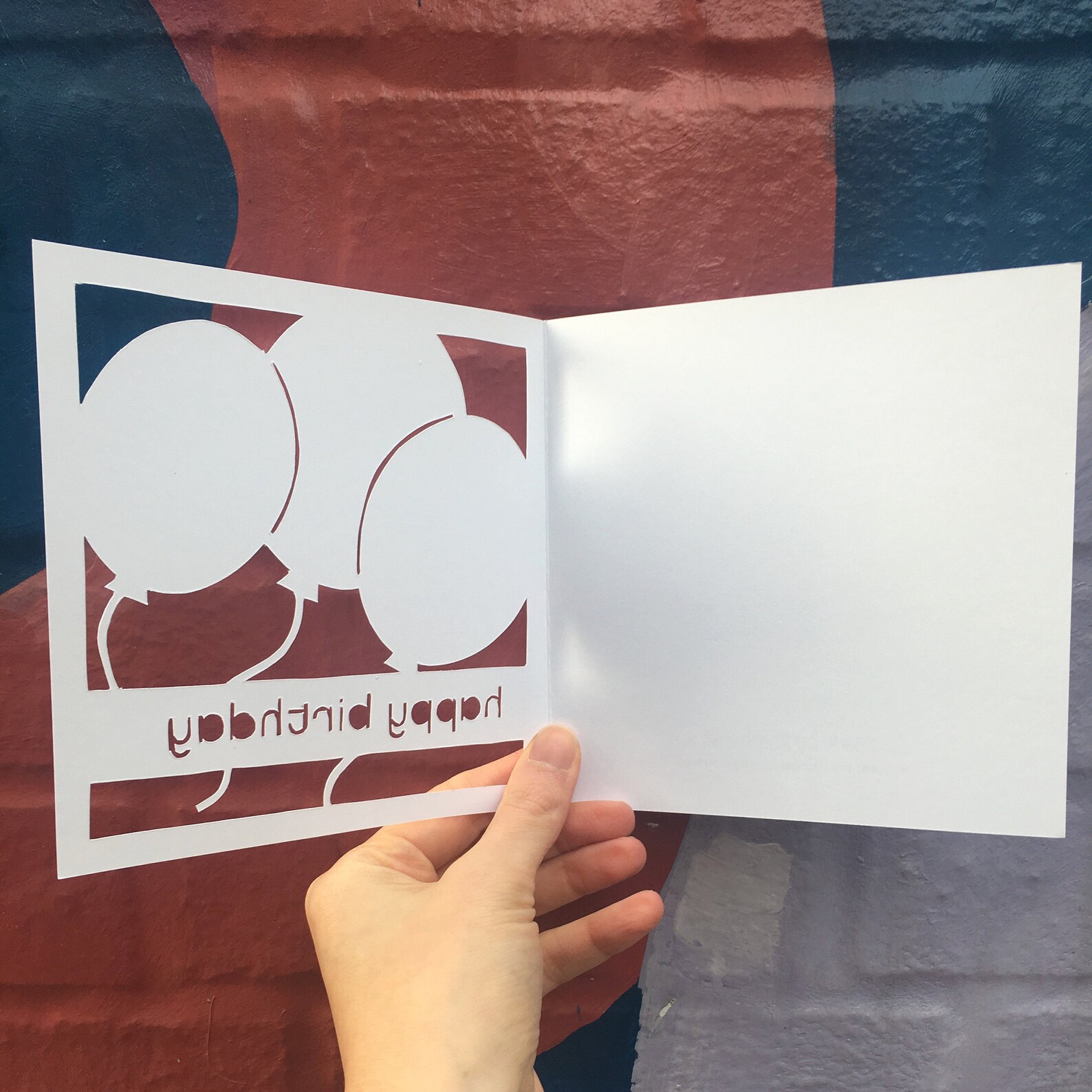 Birthday Balloons Card Happy Birthday Hand Cut Card - Etsy