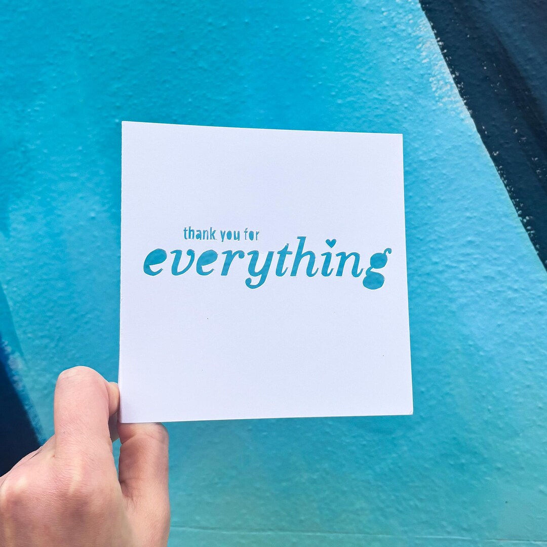 Thank You for Everything Mom, Thank You Card for Teacher, Coworker ...