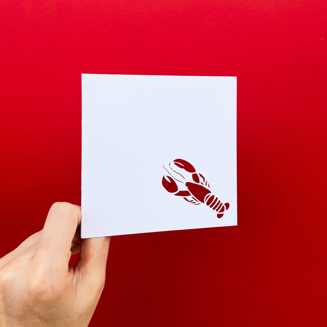 Lobster Card, You Are My Lobster, Lobster Cut Out, Shellfish Gifts ...