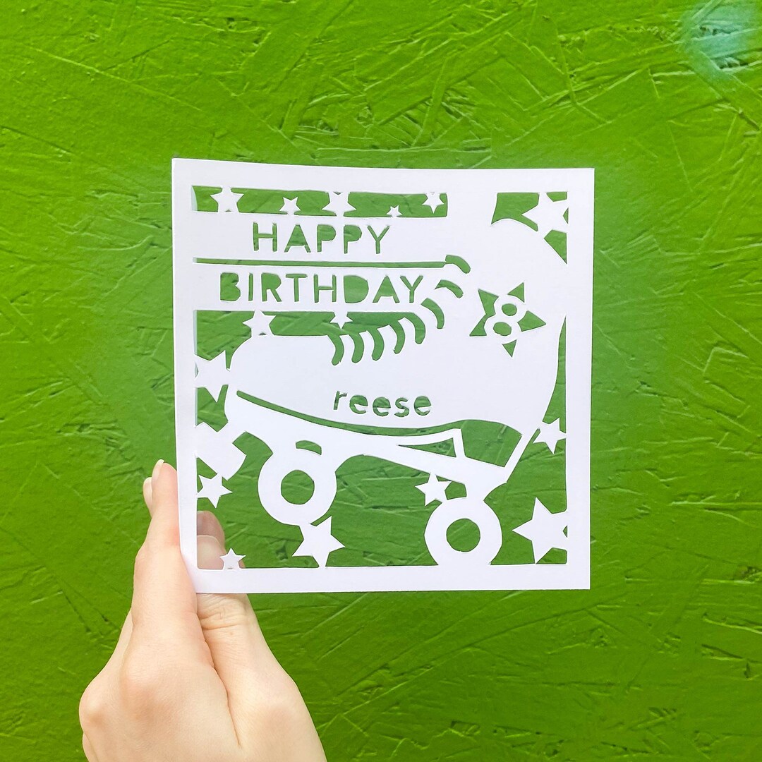 Roller Skate Birthday Card, Personalized Gifts for Kids, Retro, Roller ...