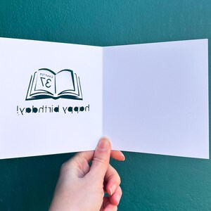 Book Birthday Card, Book Theme Gifts, Chapter 30, Custom Birthday Card ...