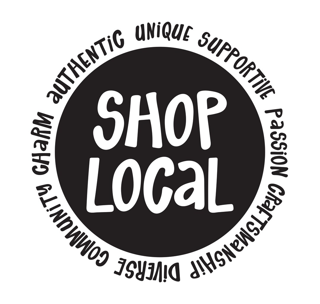 Shop Local Small Business Sign SVG Cut File - Etsy