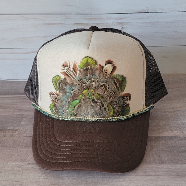 Baseball Cap With Feathers - Etsy