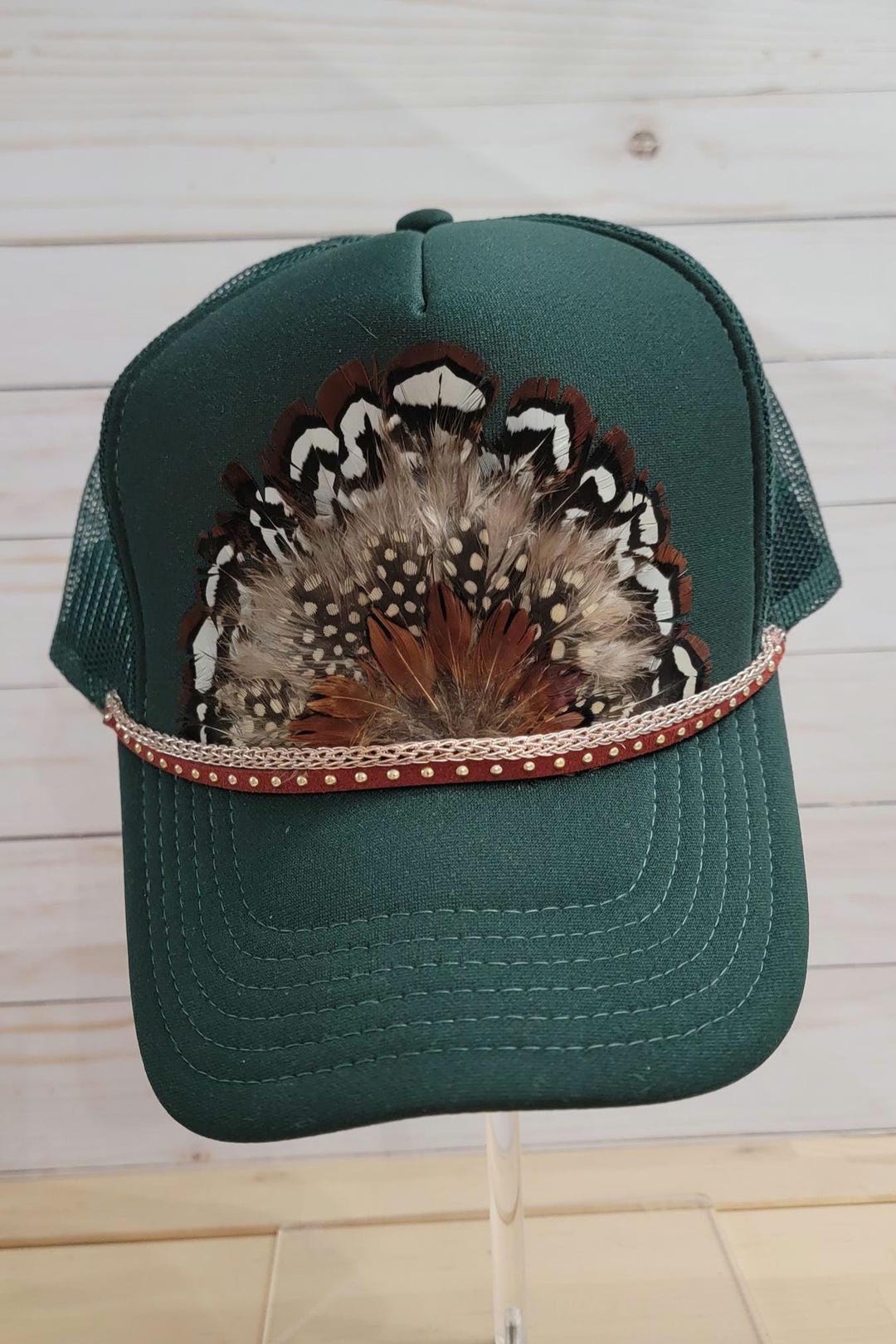 The Reid Winged Gypsy, Feathered Trucker Hat - Etsy