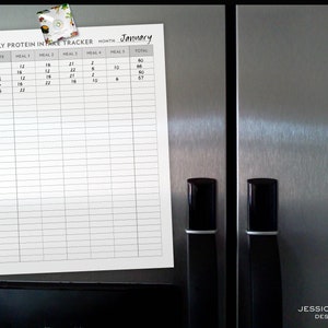 Daily Protein Intake Tracker - PRINTABLE Instant Download, Keto Diet ...