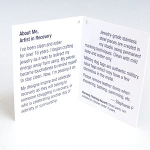 Narcotics Anonymous 3rd Step Prayer Medallion Necklace Men Women, NA ...