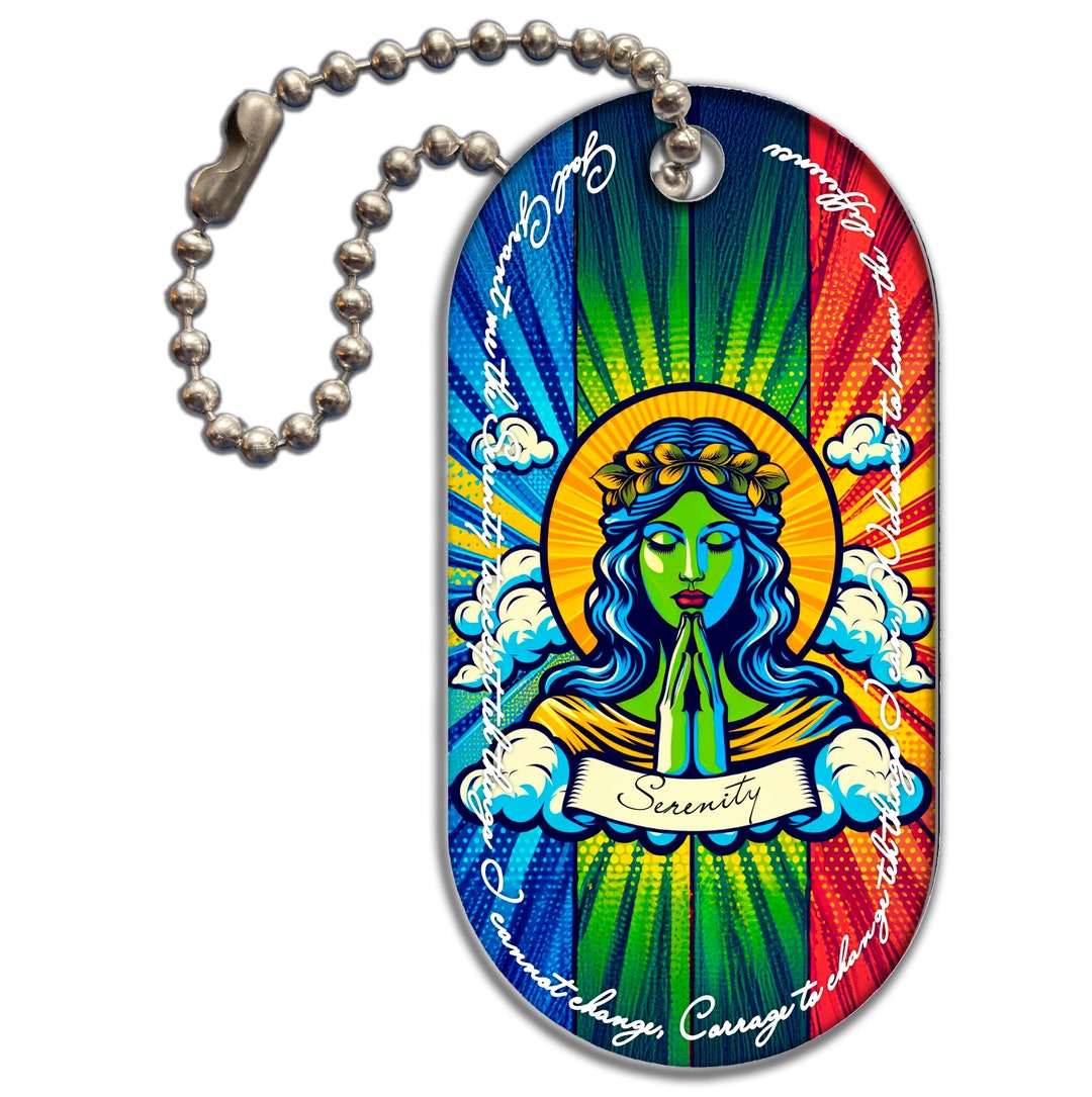 Serenity Prayer AA Alcoholics Anonymous Recovery Sober Anniversary Gift ...