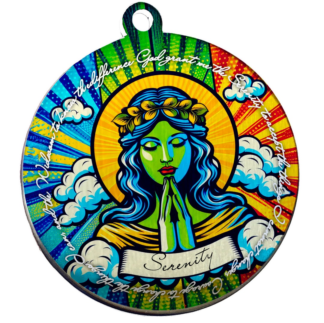 Serenity Prayer AA Alcoholics Anonymous Men and Women Recovery Sober ...