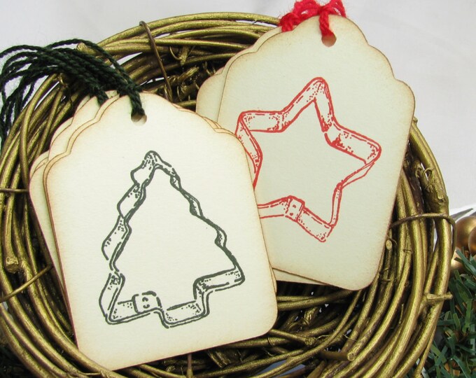 Christmas Cookie Exchange Tags Cookie Cutter Home Baked Goods - Etsy