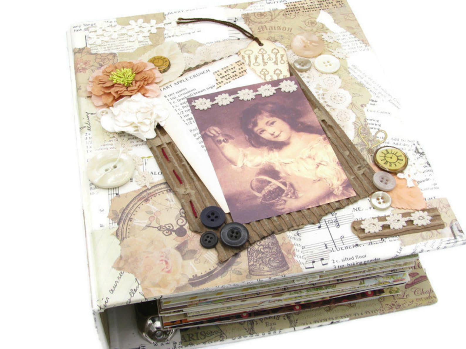 Junk Journal Diary Journaling Altered Three Ring Binder - Etsy