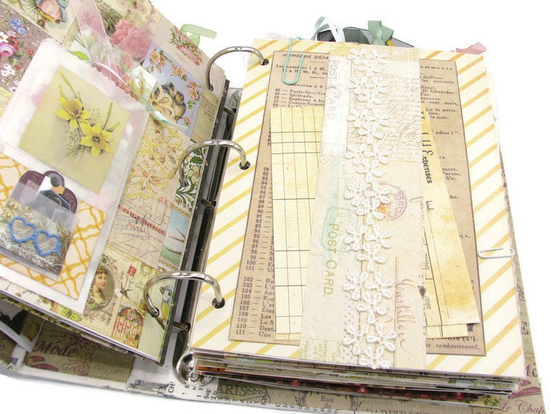 Junk Journal Diary Journaling Altered Three Ring Binder - Etsy