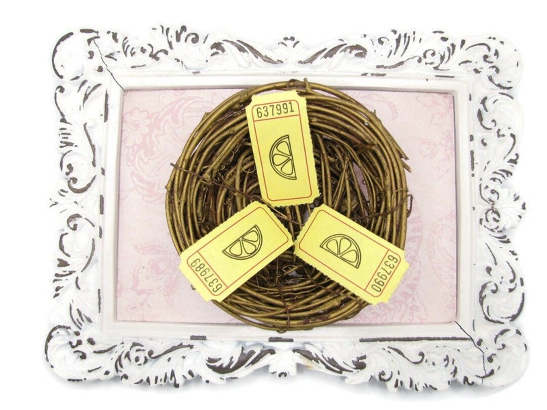 Lemon Slice Tickets Citrus Fruit Labels Main Squeeze Wedding - Etsy