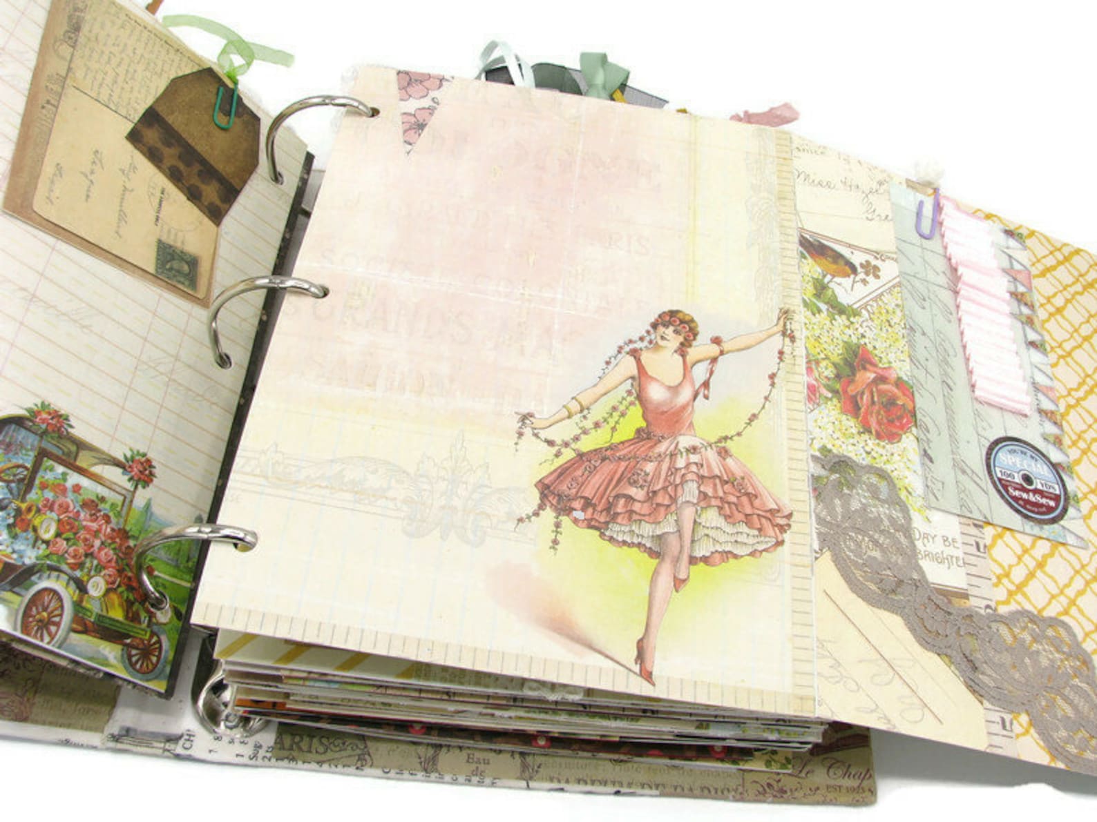 Junk Journal Diary Journaling Altered Three Ring Binder - Etsy