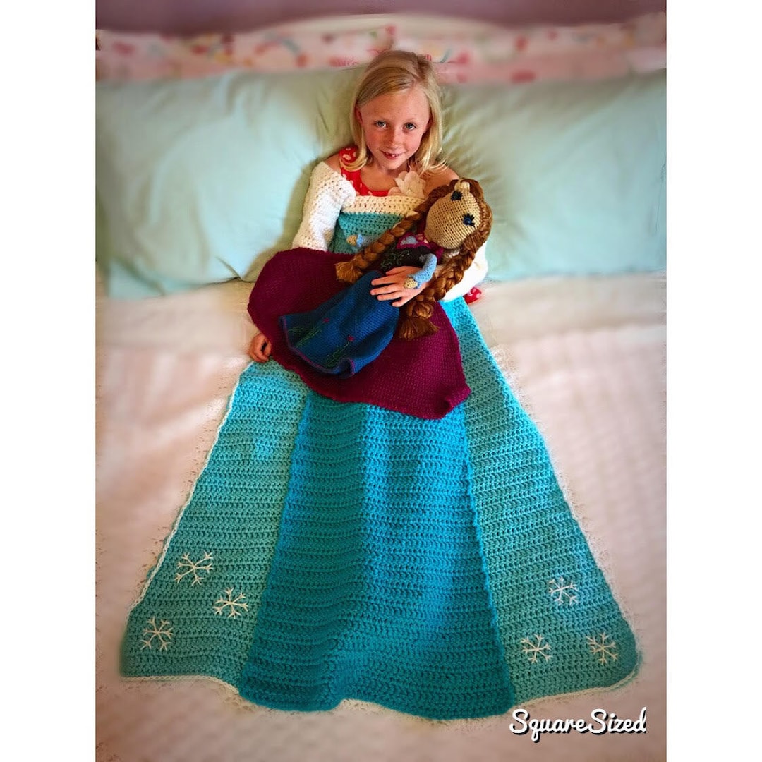 Elsa Blanket and Anna Doll Crochet PATTERNS - Etsy