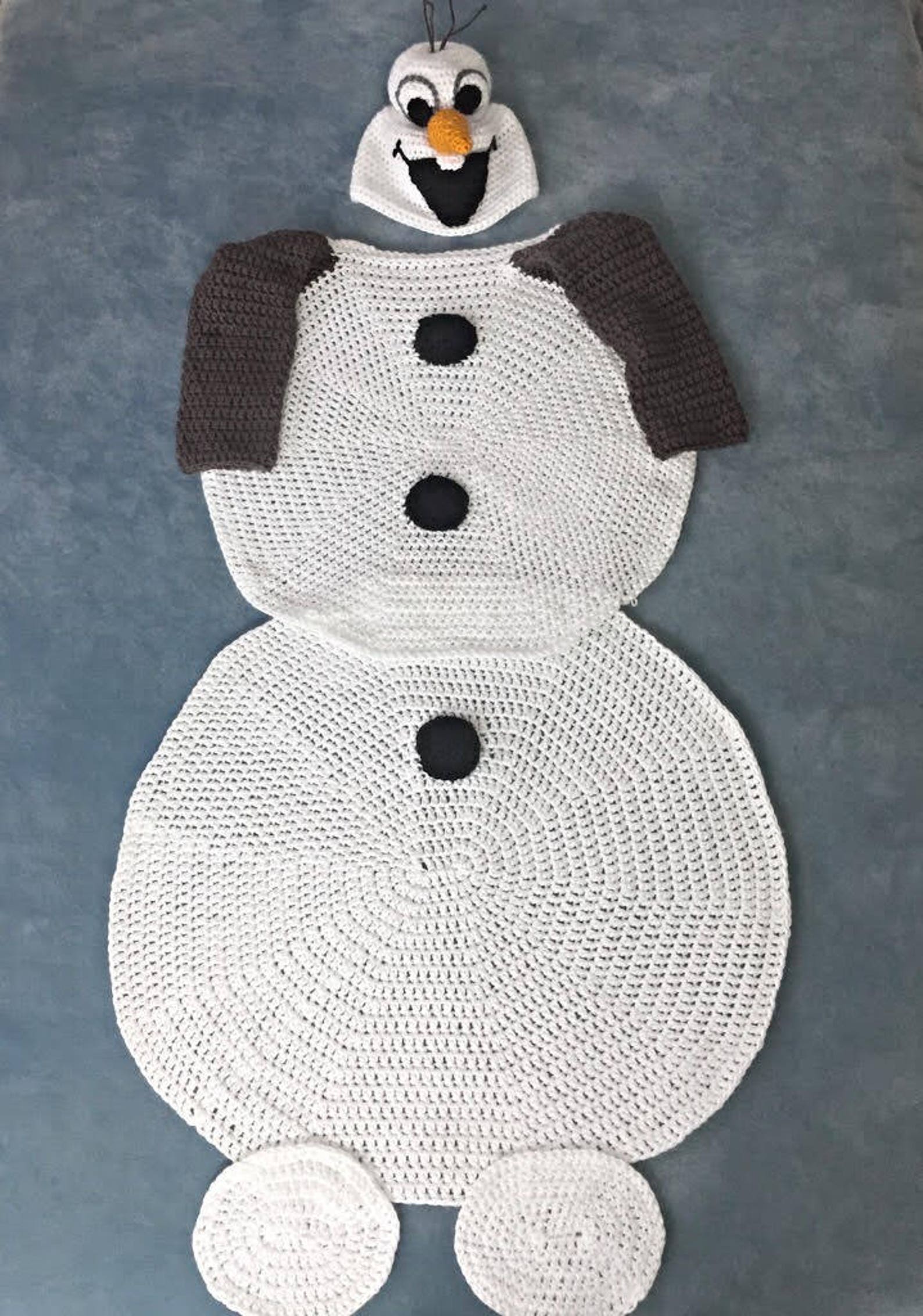 Flower, Ice, and Snowman Blanket Crochet PATTERNS - Etsy