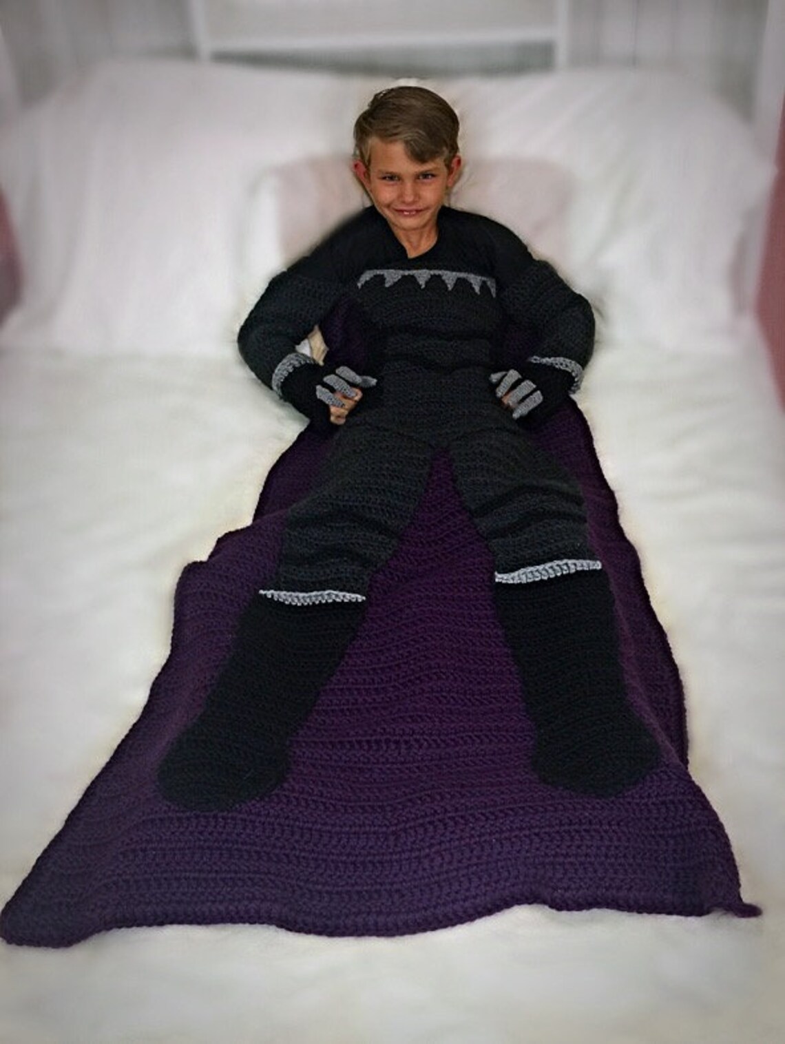 Black Cat Hero Crochet Blanket Pattern PDF File - Etsy