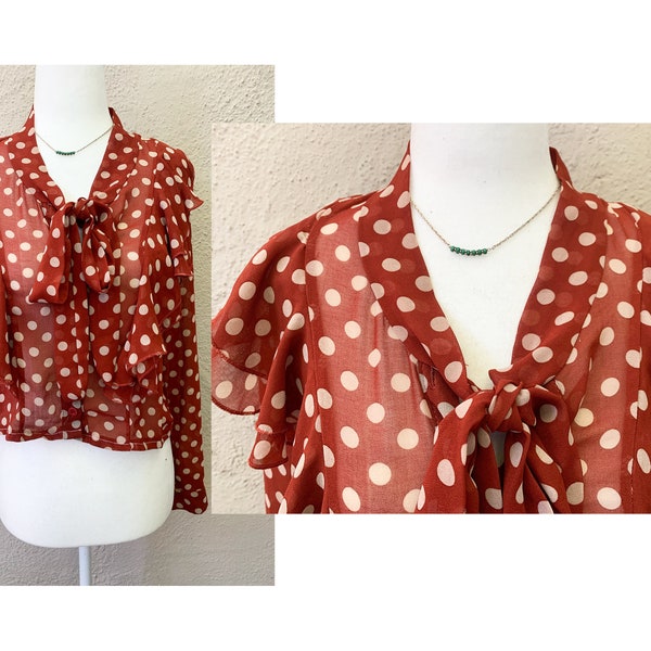 Rust Blouse - Etsy