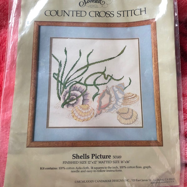 Seashell Cross Stitch - Etsy