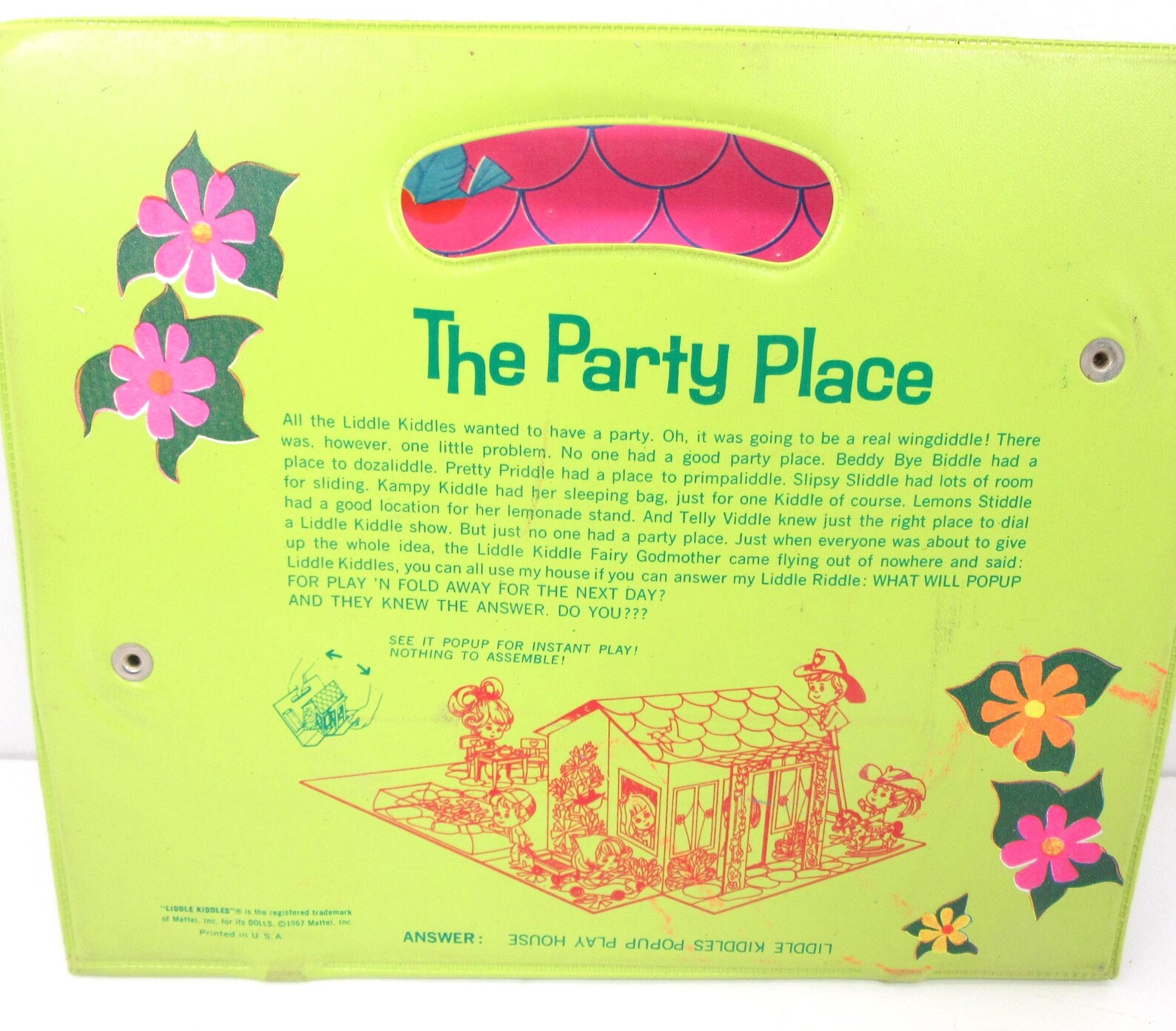 Mattel Liddle Kiddles Popup Play House 1967 Vintage Retro Doll Toy ...