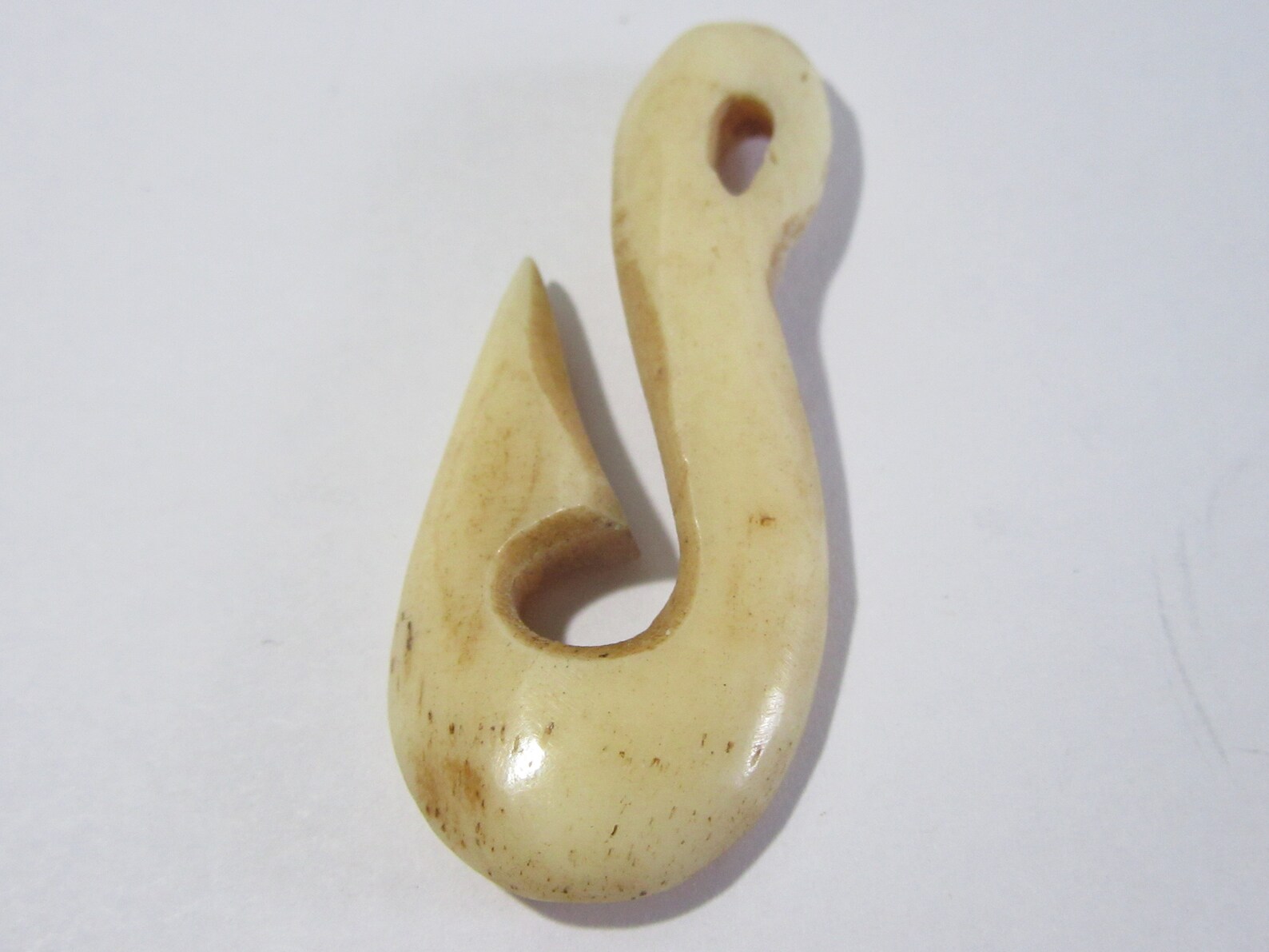 Organic Vintage Carved Hawaiian Fish Hook Tribal Pendant Hei - Etsy