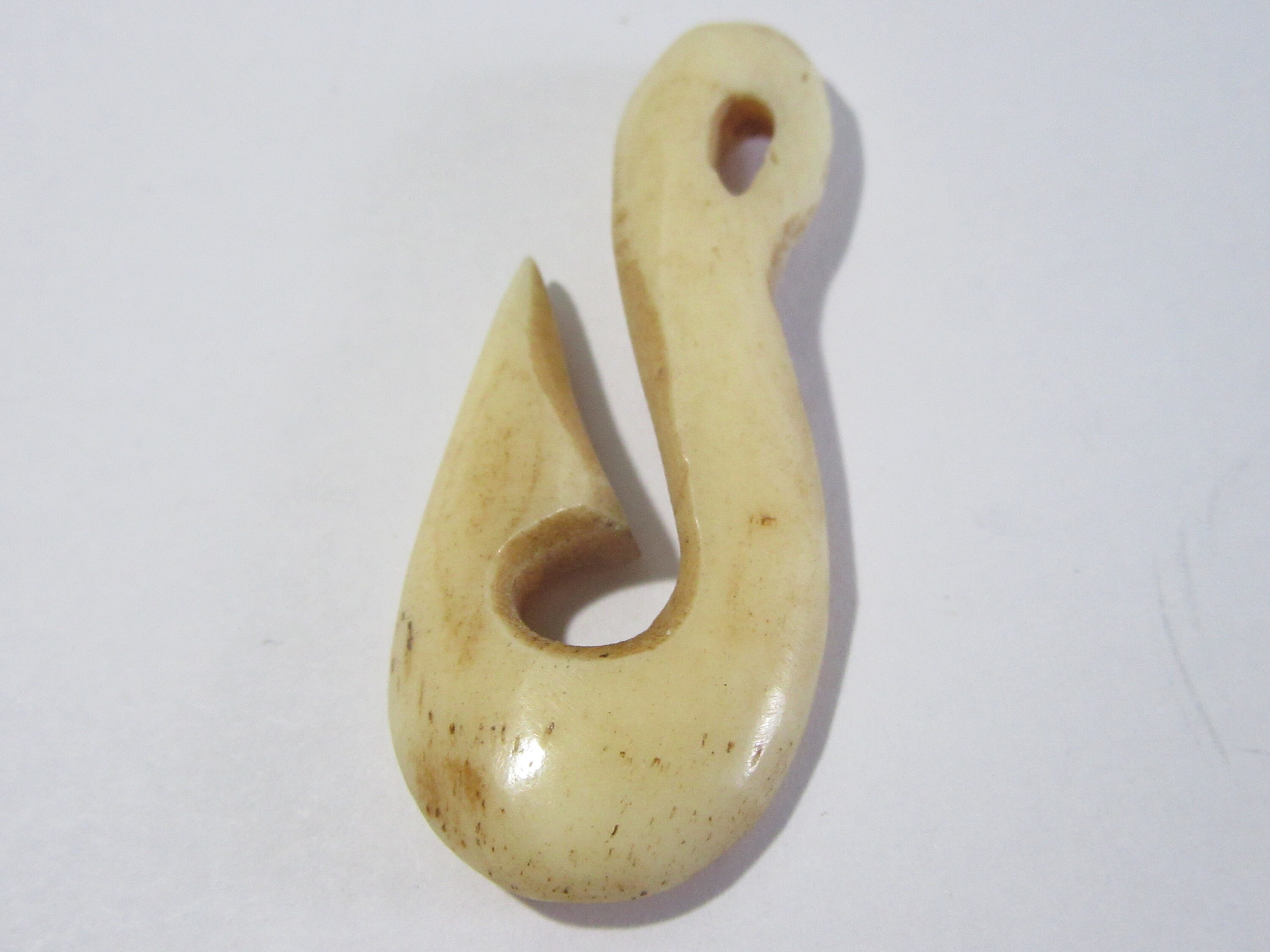 Organic Vintage Carved Hawaiian Fish Hook Tribal Pendant Hei - Etsy