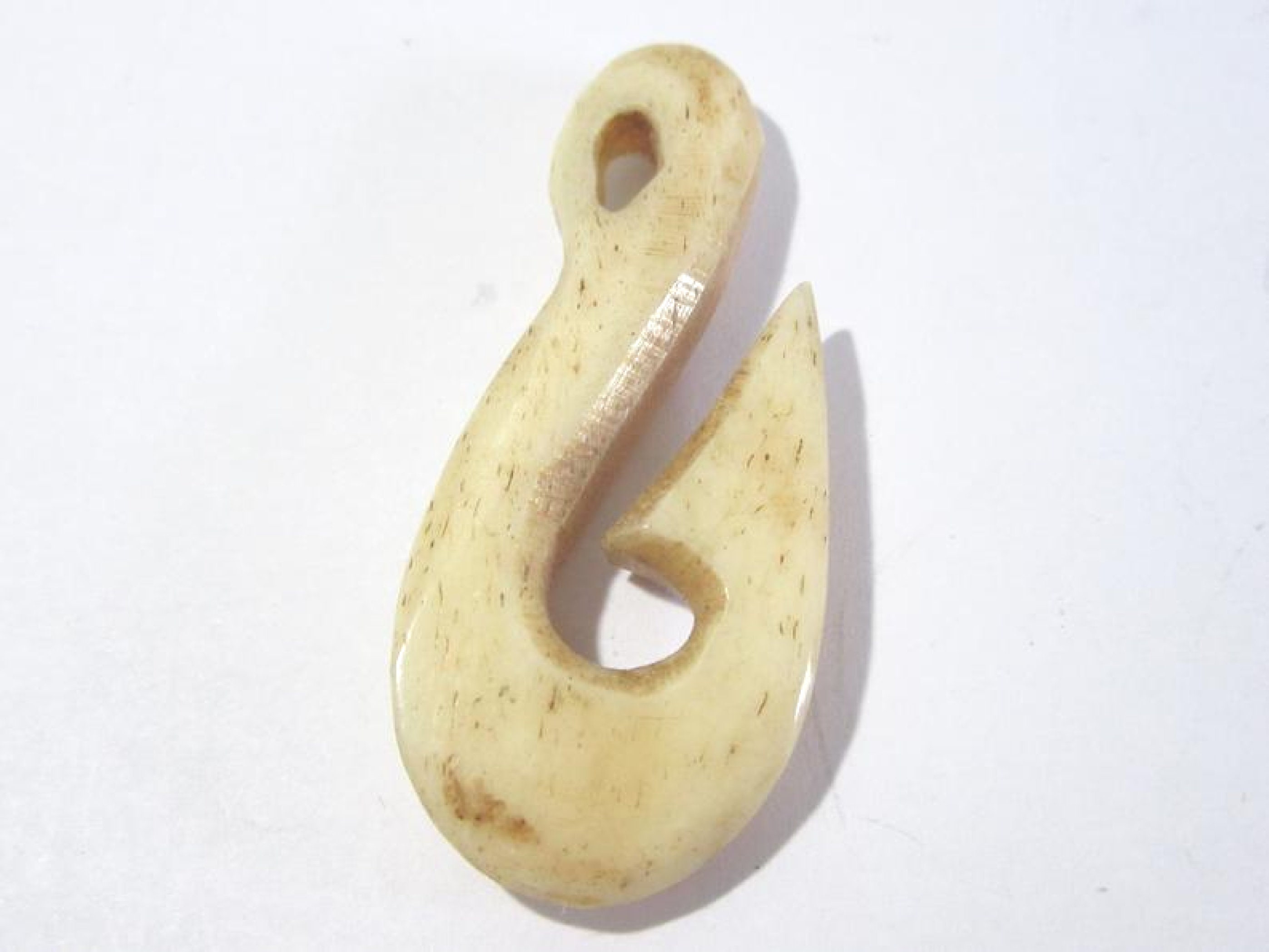 Organic Vintage Carved Hawaiian Fish Hook Tribal Pendant Hei - Etsy