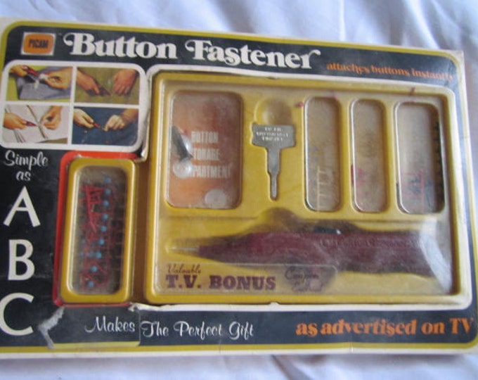 Vintage 1972 PICAM Button Fastener Craft Kit Unopened 1970's - Etsy