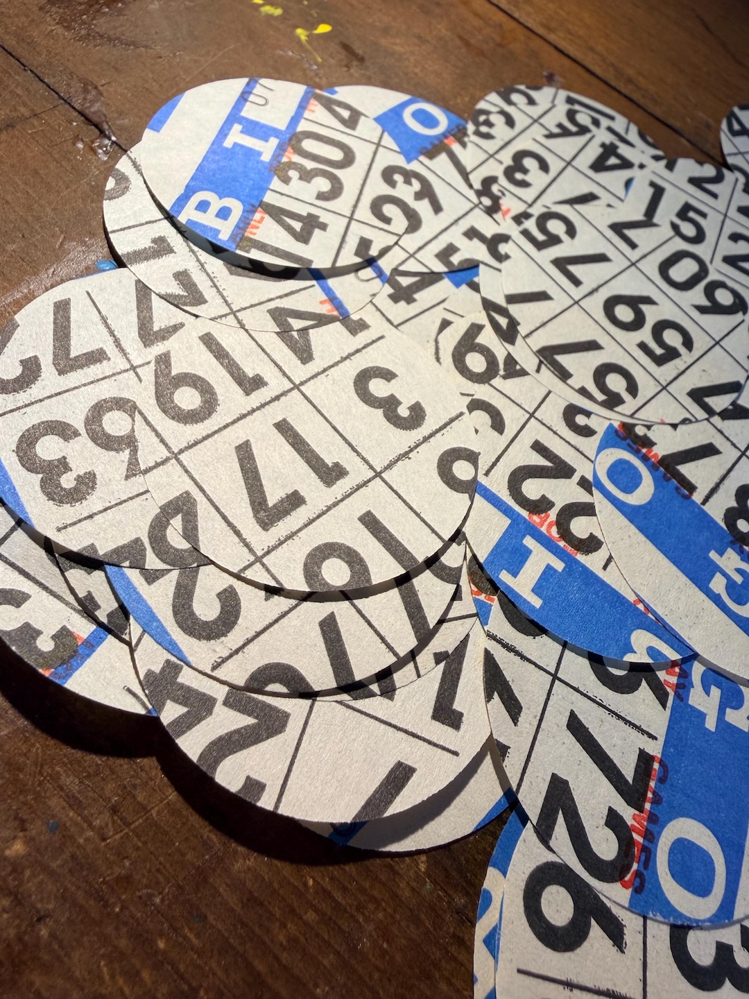 Vintage Bingo Confetti - Etsy