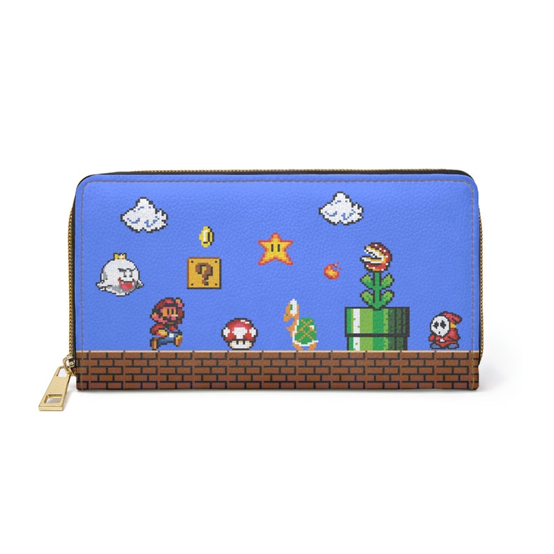 Mario Mushroom Pixel Wallet - Etsy