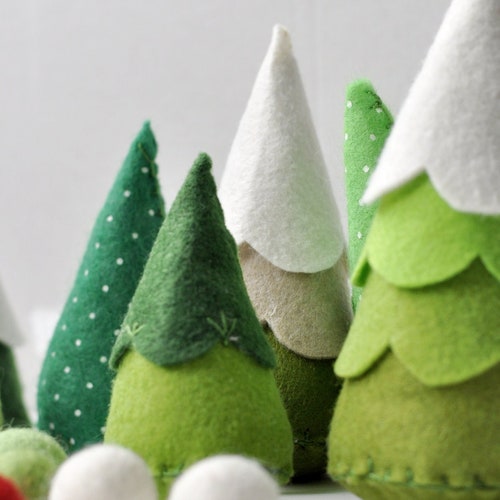 PDF Tutorial Cone Felt Woodland Christmas Felt Ideas Fabric - Etsy
