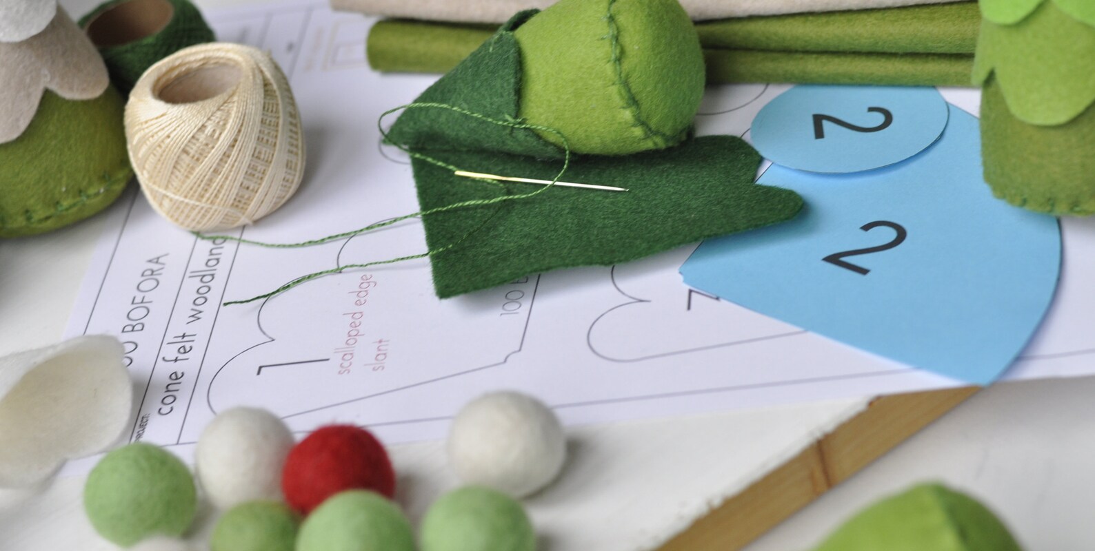 PDF Tutorial Cone Felt Woodland Christmas Felt Ideas Fabric - Etsy