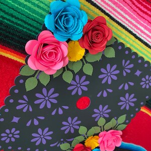 Mexican Papel Picado Graduation Cap Topper Personalized Grad Cap ...